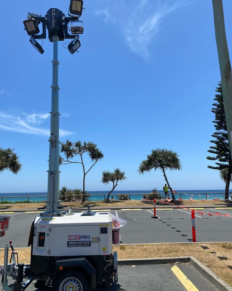 Light tower - 4x LED head trailer mounted - Hire Pro